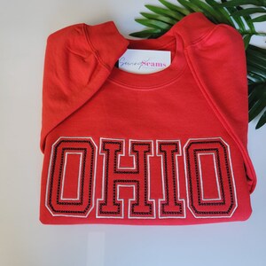 OHIO Embroidered Crewneck Sweatshirt for Women or Men - Ohio State ...