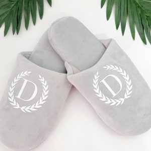 Personalized Slippers Monogrammed Slippers for Him or Her Custom Spa ...