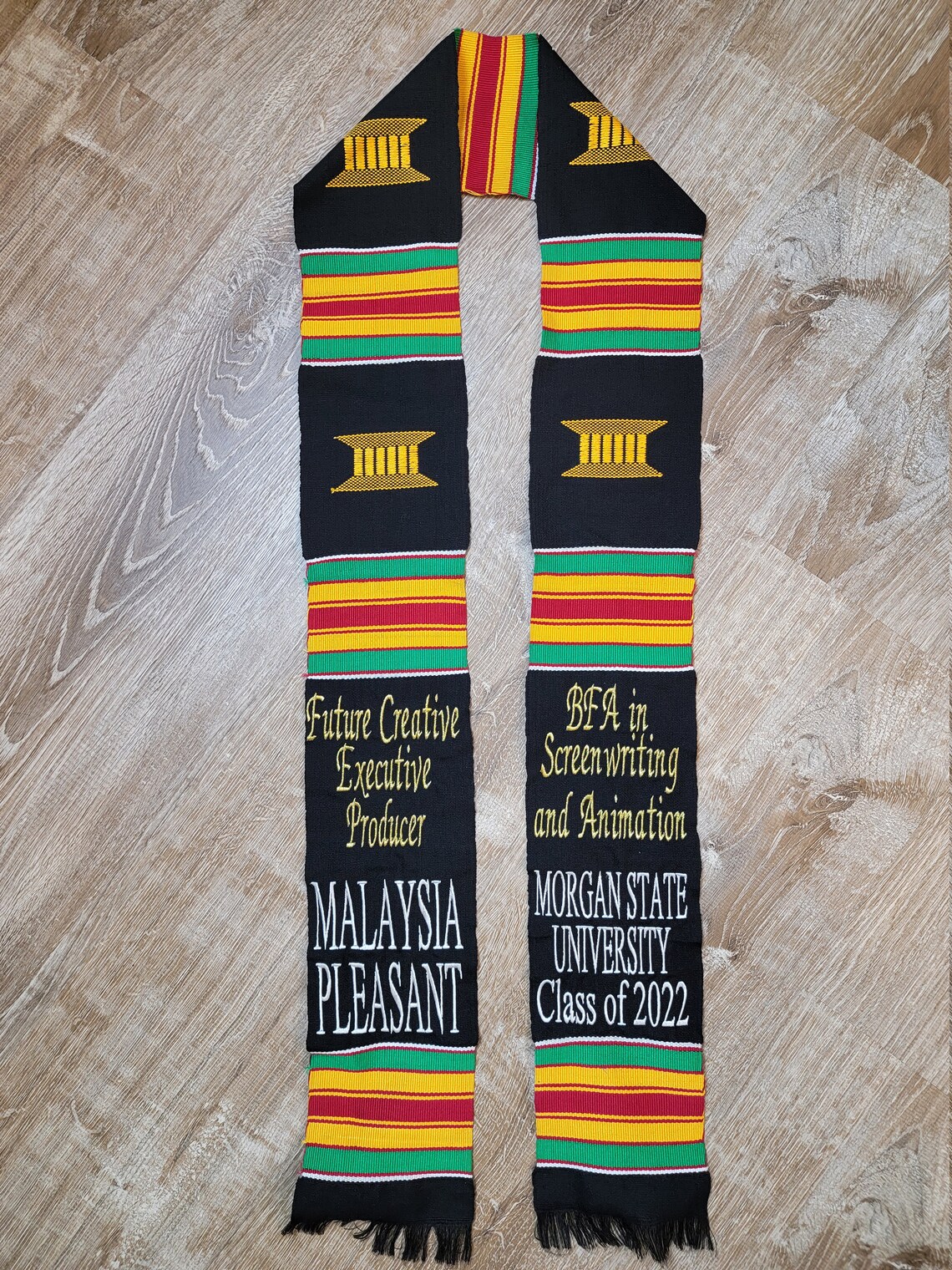 Custom Embroidered Graduation Stole 2022 Graduation Gift | Etsy