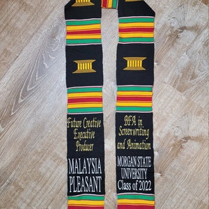 Custom Embroidered Graduation Stole 2022 Graduation Gift | Etsy