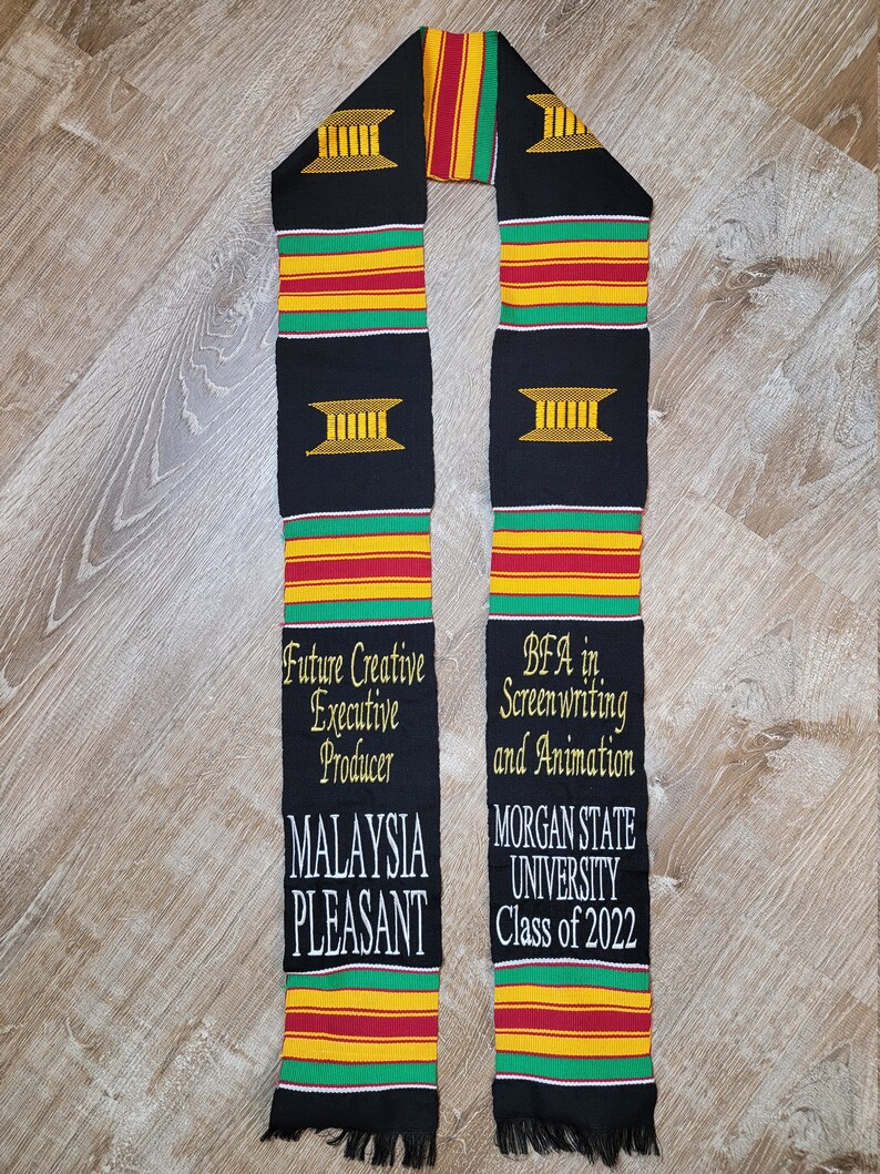 Custom Embroidered Graduation Stole 2022 Graduation Gift | Etsy