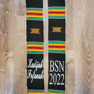 Custom Embroidered Graduation Stole 2022 Graduation Gift | Etsy