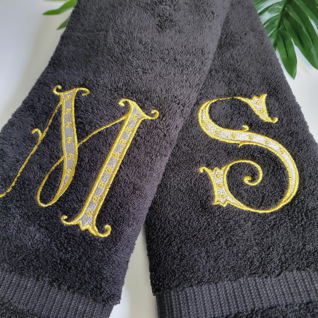 Personalized Gift Monogrammed Towel Custom Embroidered Hand Towel ...