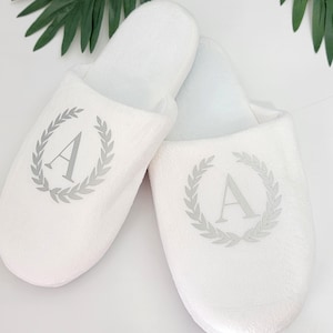 Personalized Slippers Monogrammed Slippers for Him or Her Custom Spa ...