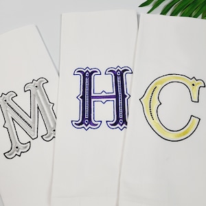 Personalized Gift Monogrammed Towel Custom Embroidered Hand Towel ...