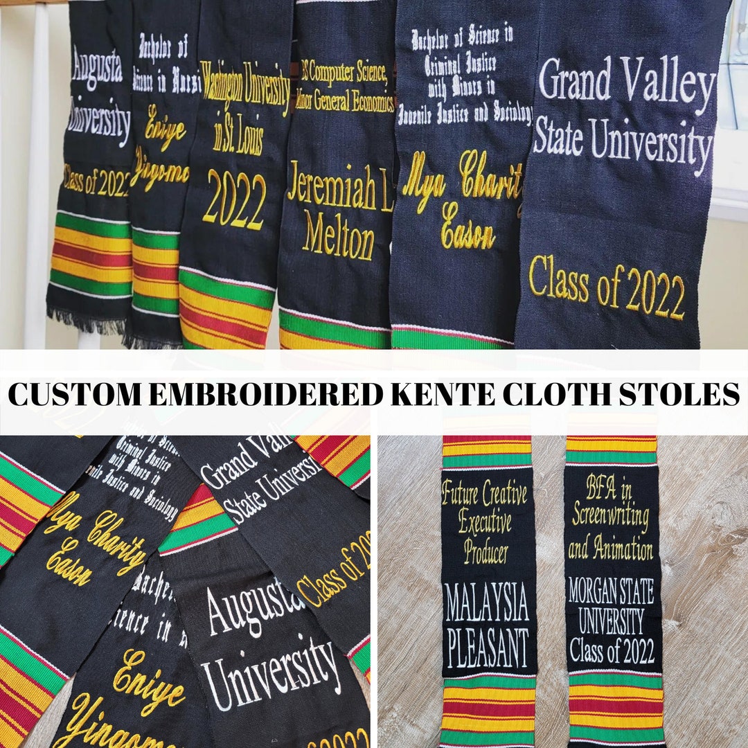 Custom Embroidered Graduation Stole 2022 Graduation Gift - Etsy