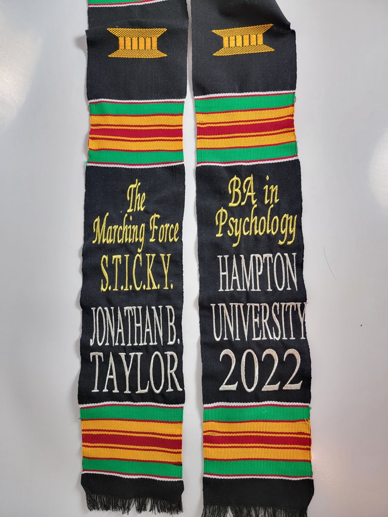 Custom Embroidered Graduation Stole 2022 Graduation Gift | Etsy