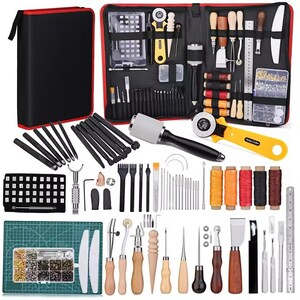 Professional Leathercraft Tools Set - Hole Punching, Cutting Mat ...