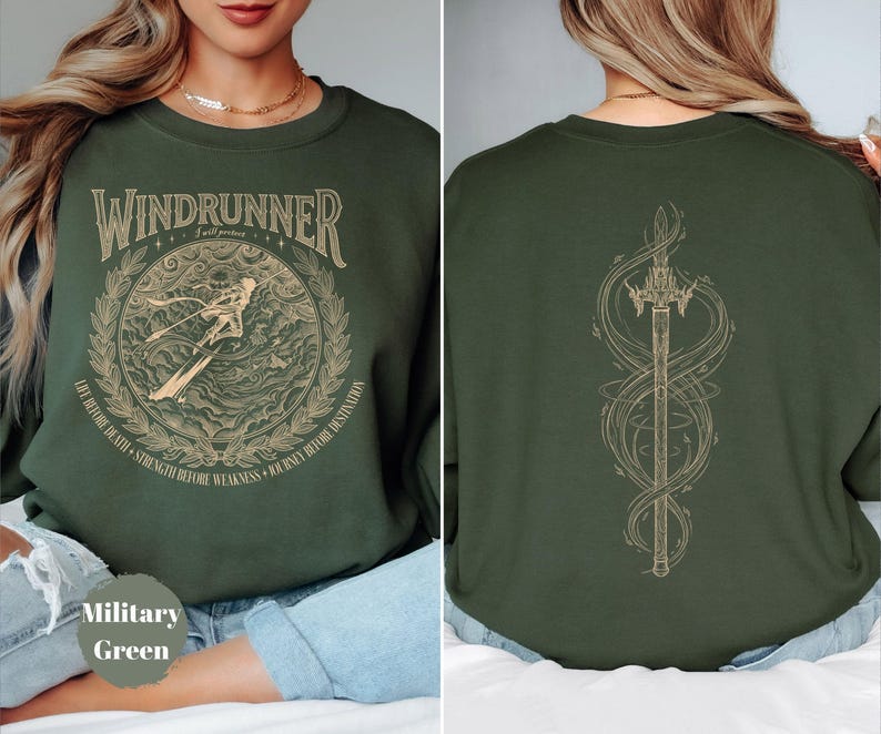 Stormlight Inspired Sweatshirt, Windrunner Sweatshirt, Epic Fantasy ...
