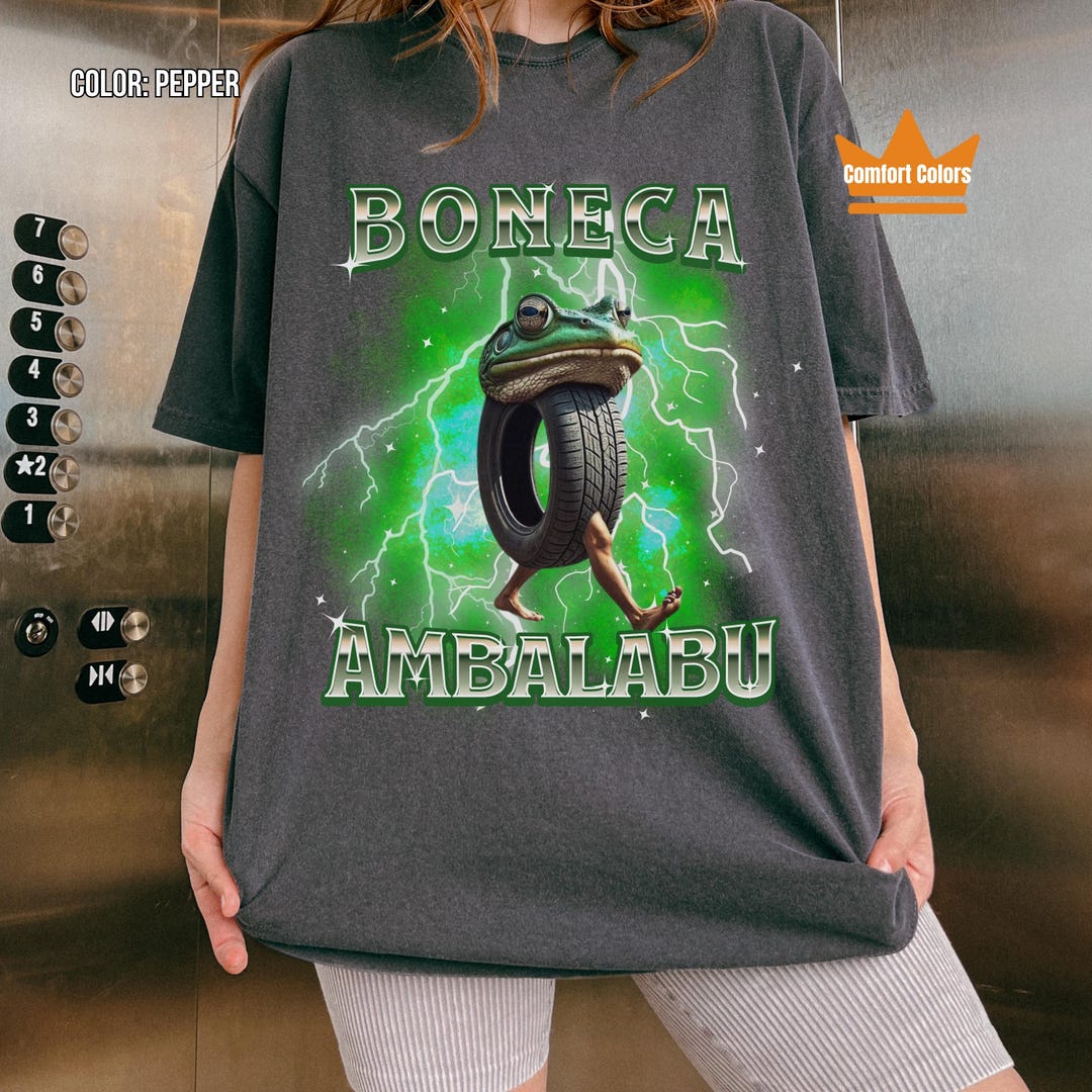 Boneca Ambalabu Funny T-shirt, Bootleg Rap Tee, Italian Brainrot Shirt ...