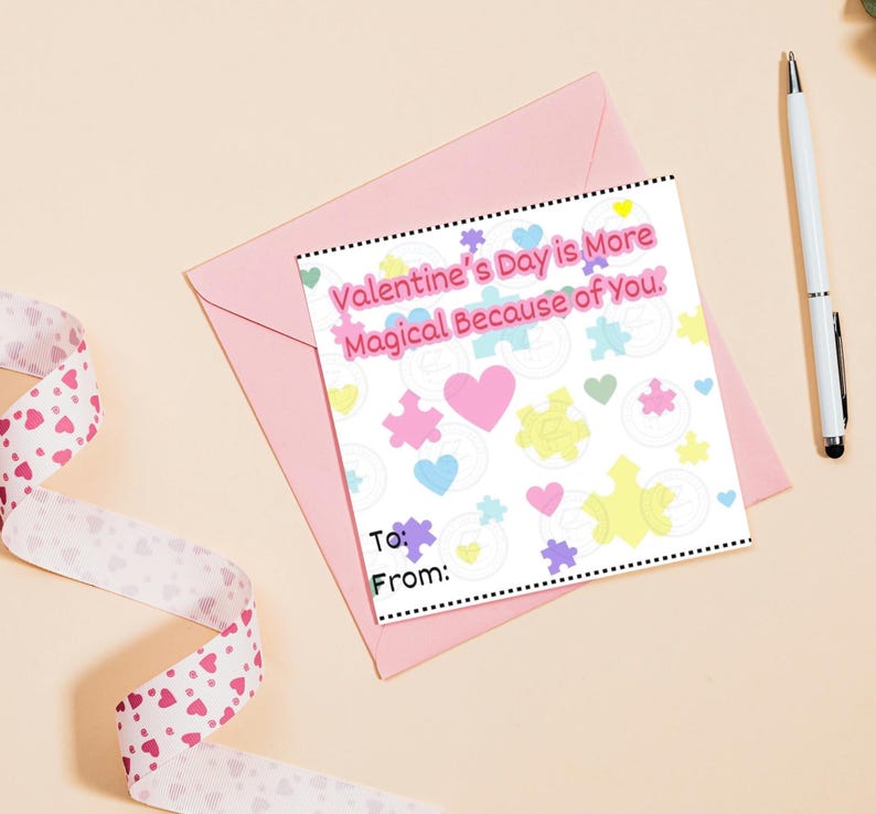 Autism Awareness Valentine Cards – Printable PDF, Editable, Instant ...