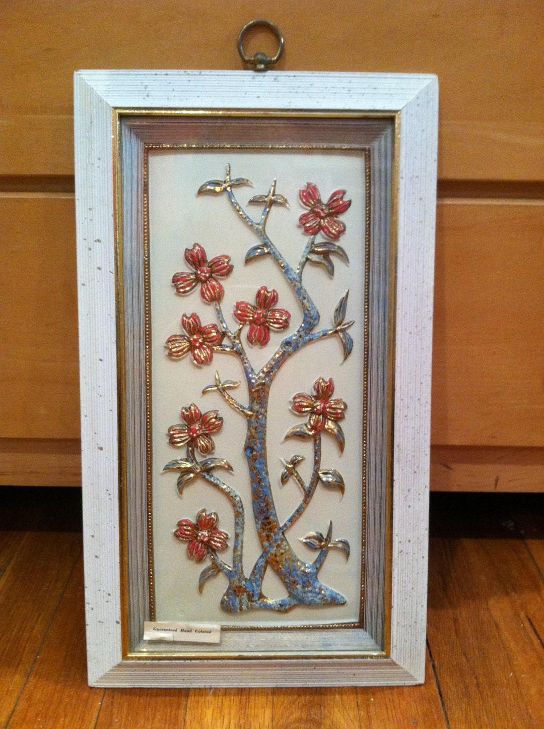 Vintage Framed Metal Art - Etsy