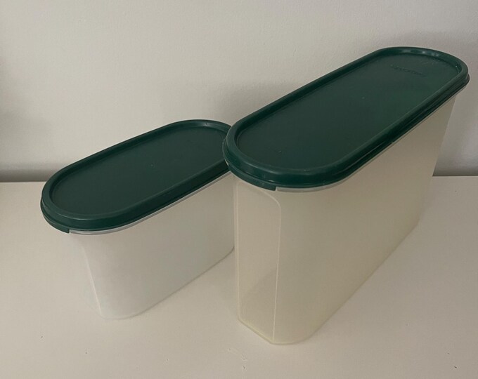 Lot of 2 Vintage Tupperware Oval Modular Mates 2 & 3 - Etsy