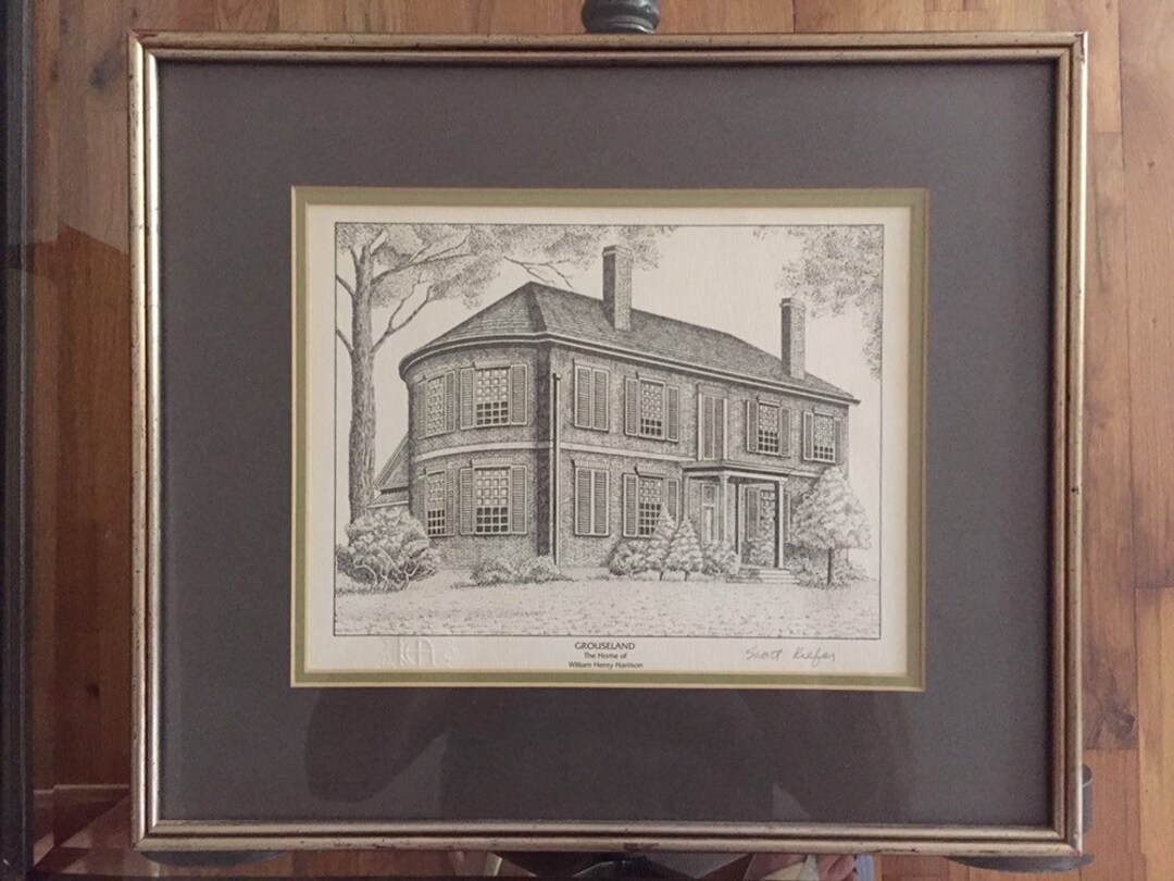 Vintage 1980’s Grouseland Lithograph - Framed - Etsy