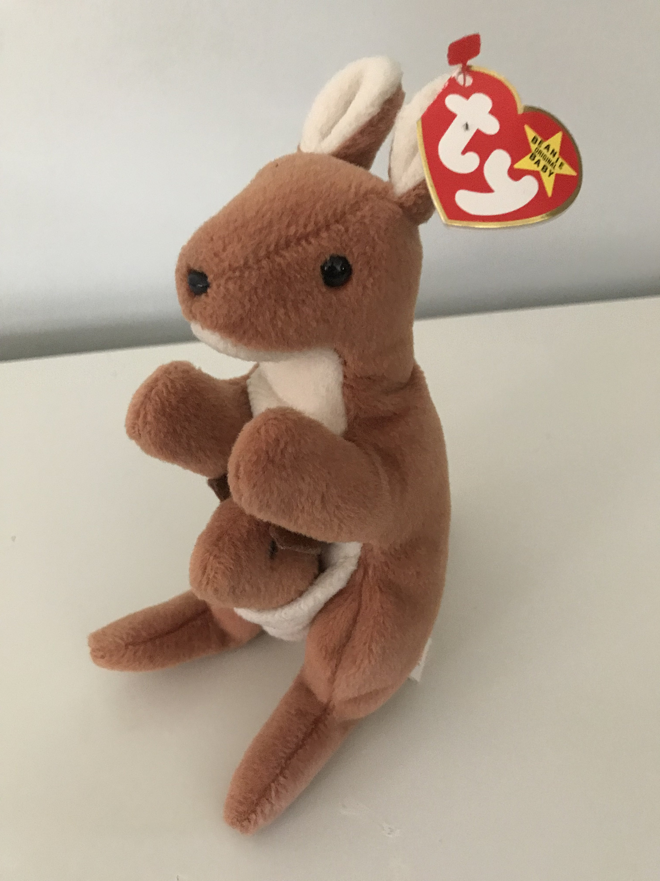 Vintage 1996 Ty Pouch the Kangaroo Beanie Baby - Etsy
