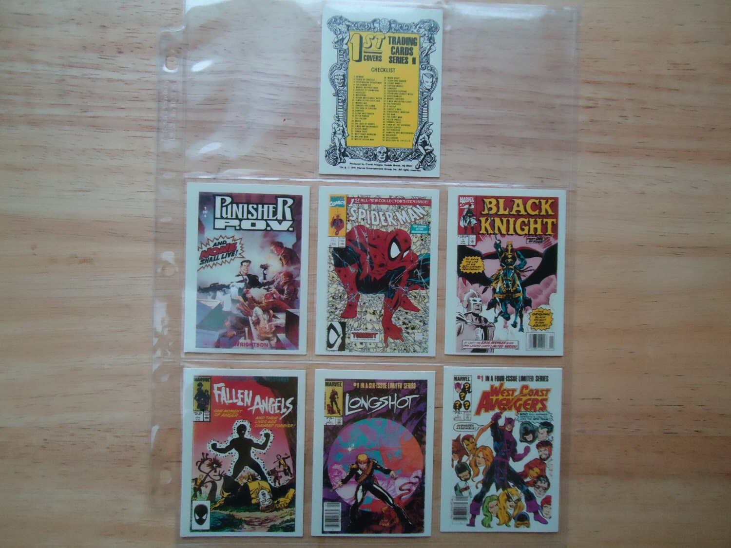 Seven Vintage 1991 Marvel First Covers Trading Cards Series II - Etsy