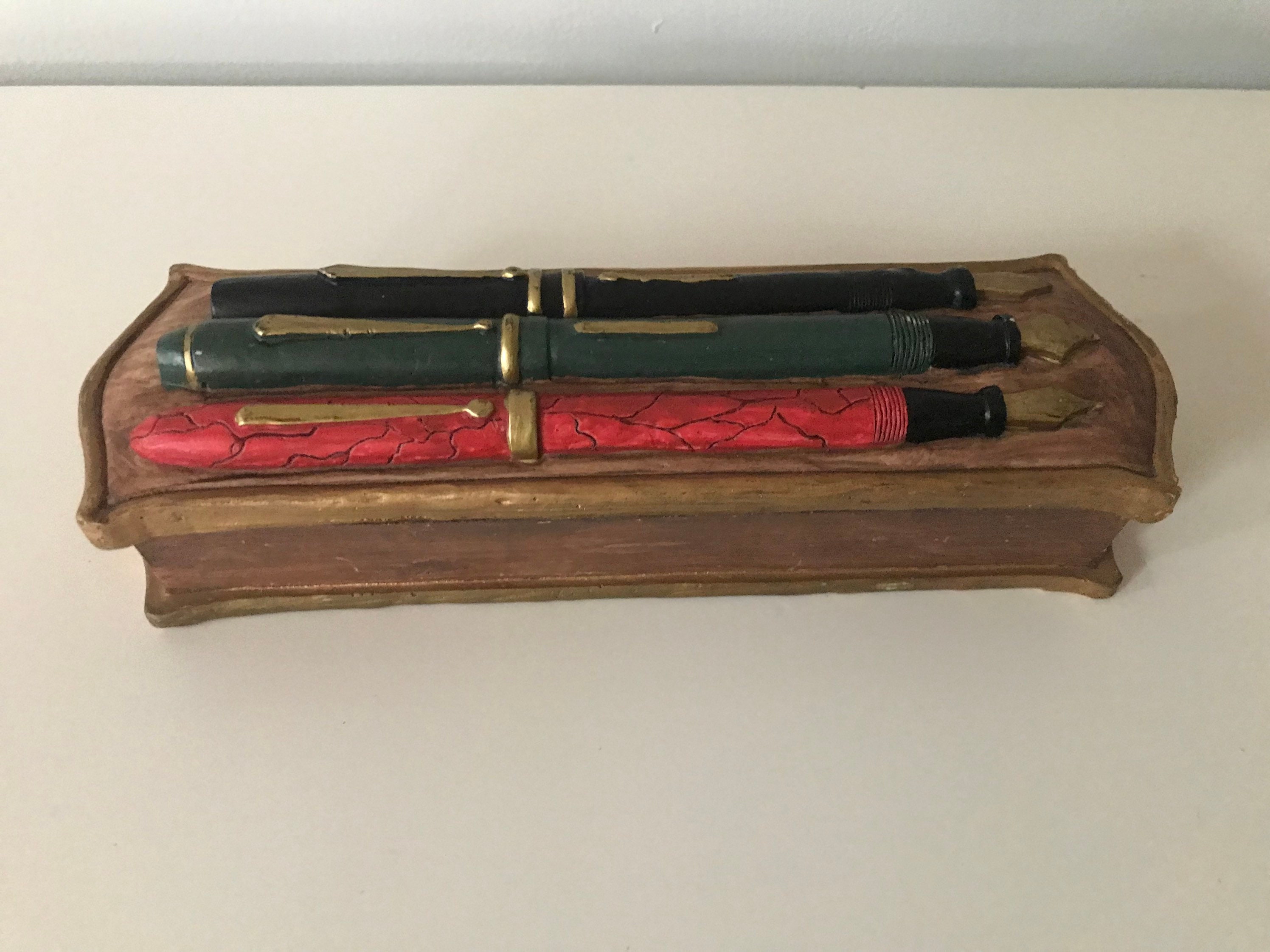 Vintage Ceramic Wood-look Pen/pencil Box - Etsy
