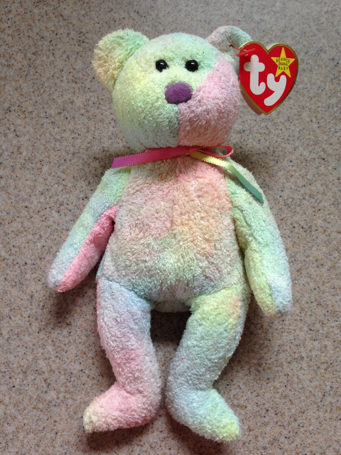 Vintage 1999 ty Groovy the Bear Beanie Baby | Etsy