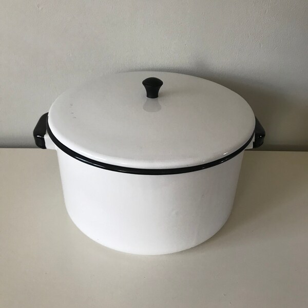Enamel Stock Pot - Etsy