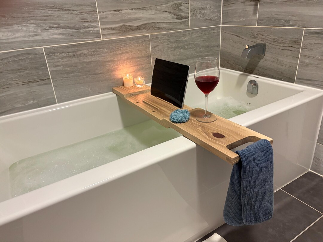 Solid Wood Bath Caddy - Etsy