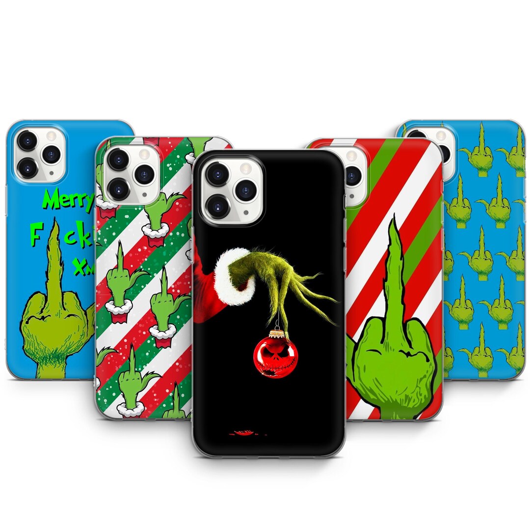Middle Finger Phone Case Stolen Xmas Cartoon iPhone Case 17 Promax ...