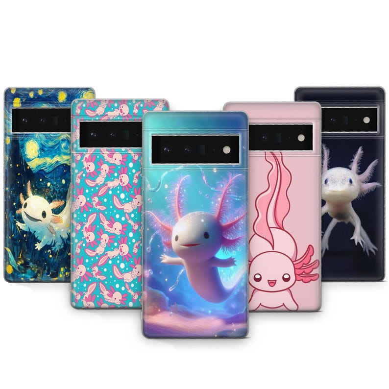 Axolotl Fish Amphibian Phone Case for Googlepixel 9 Pro XL 8 Pro 7 6 5 ...