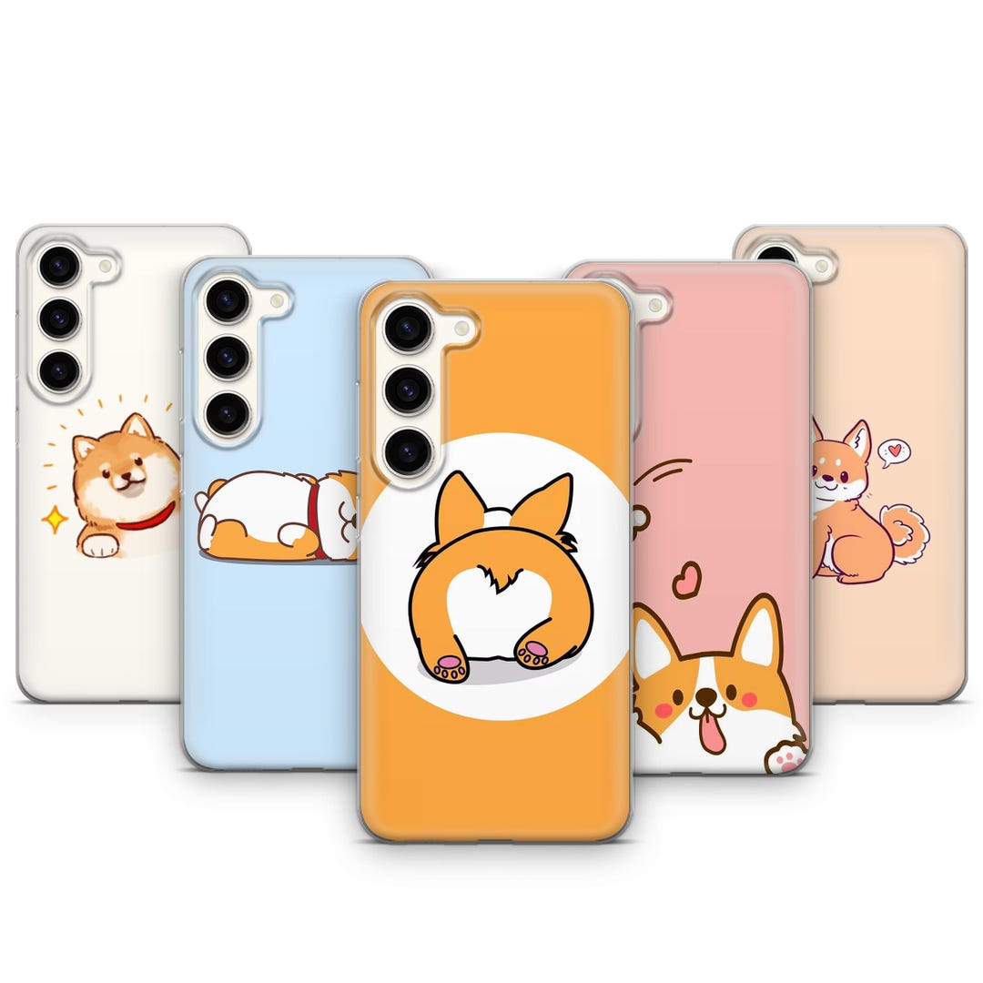 Cute Animals Home Pets Puppies Corgi Dog Phone Case for Samsung Galaxy ...