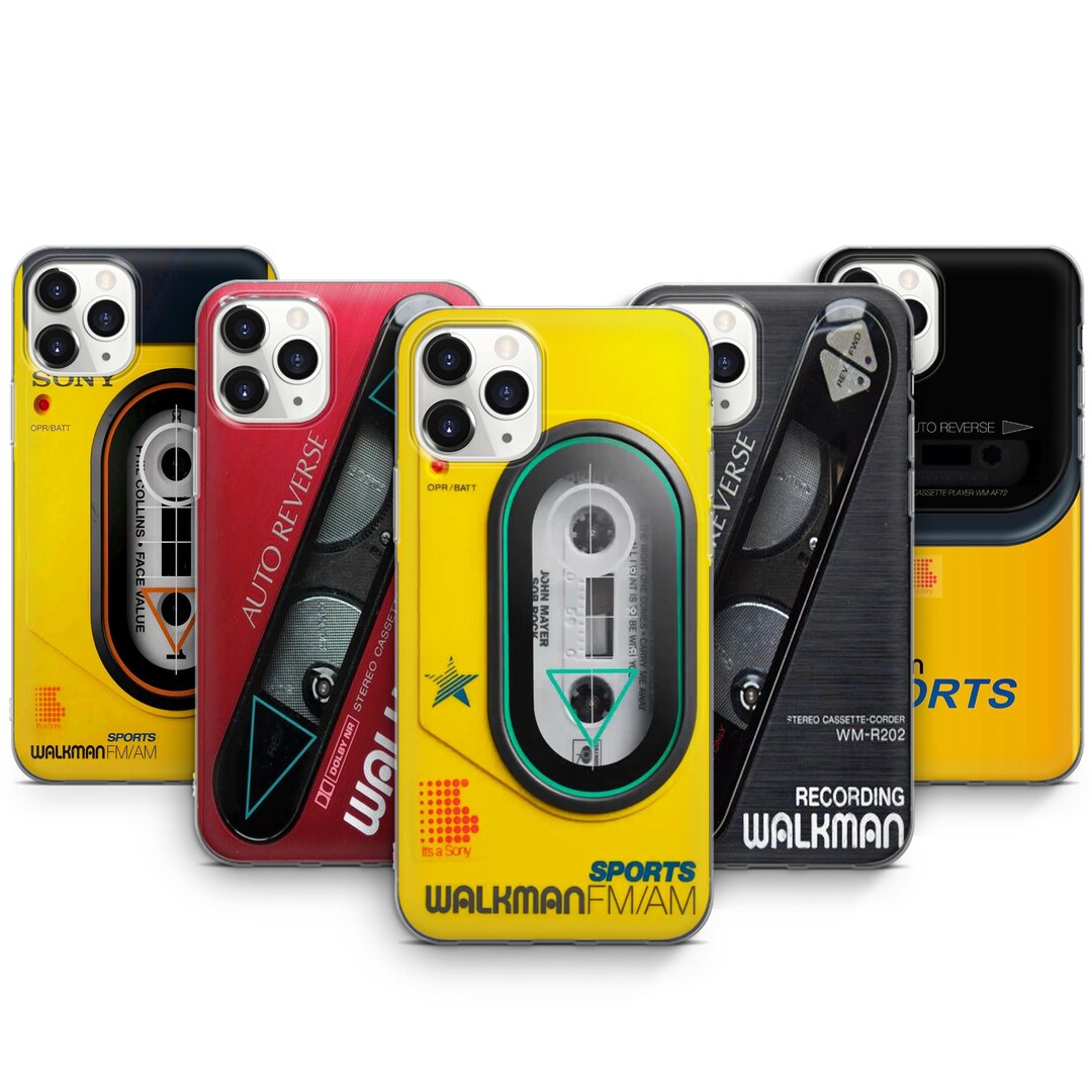 Retro Music Player Walkman Phone Case for iPhone 16 Pro Max 15, 14, 13 ...