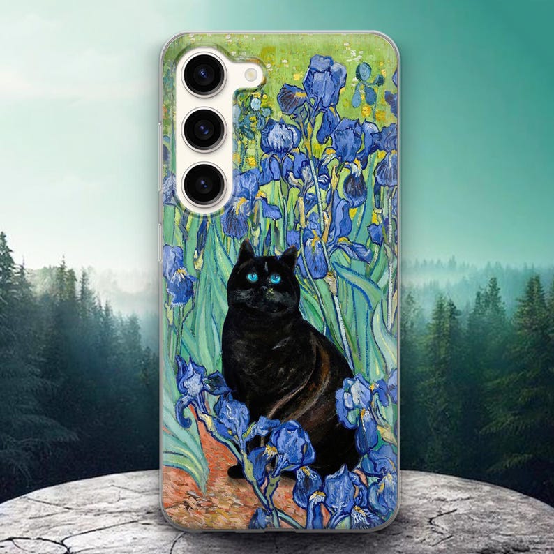 Cat Meme Van Gogh Phone Case Vincent Parody Case for Samsung Galaxy S26 ...
