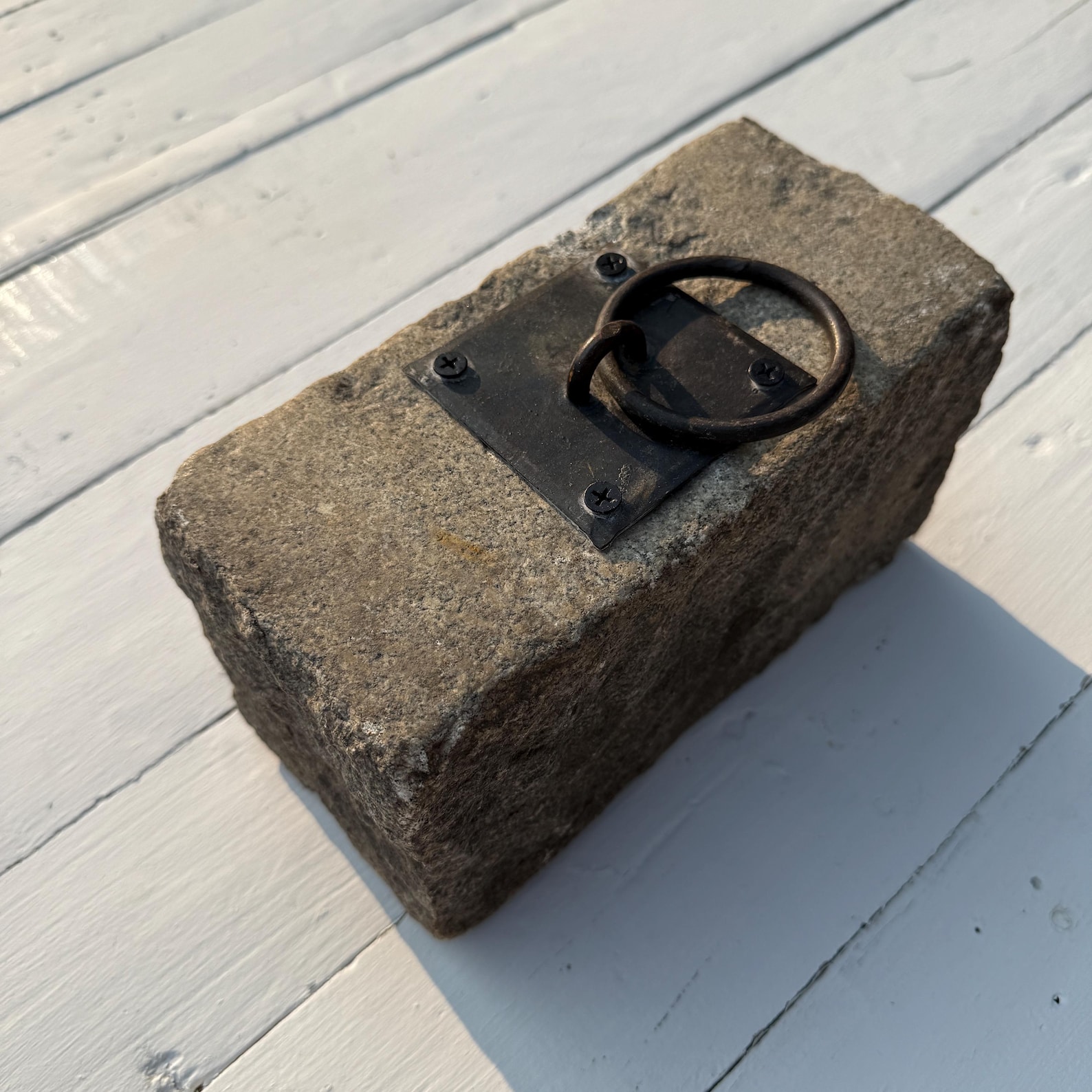Reclaimed NYC Cobblestone Door Stopper: Medieval Cast Iron Ring - Etsy