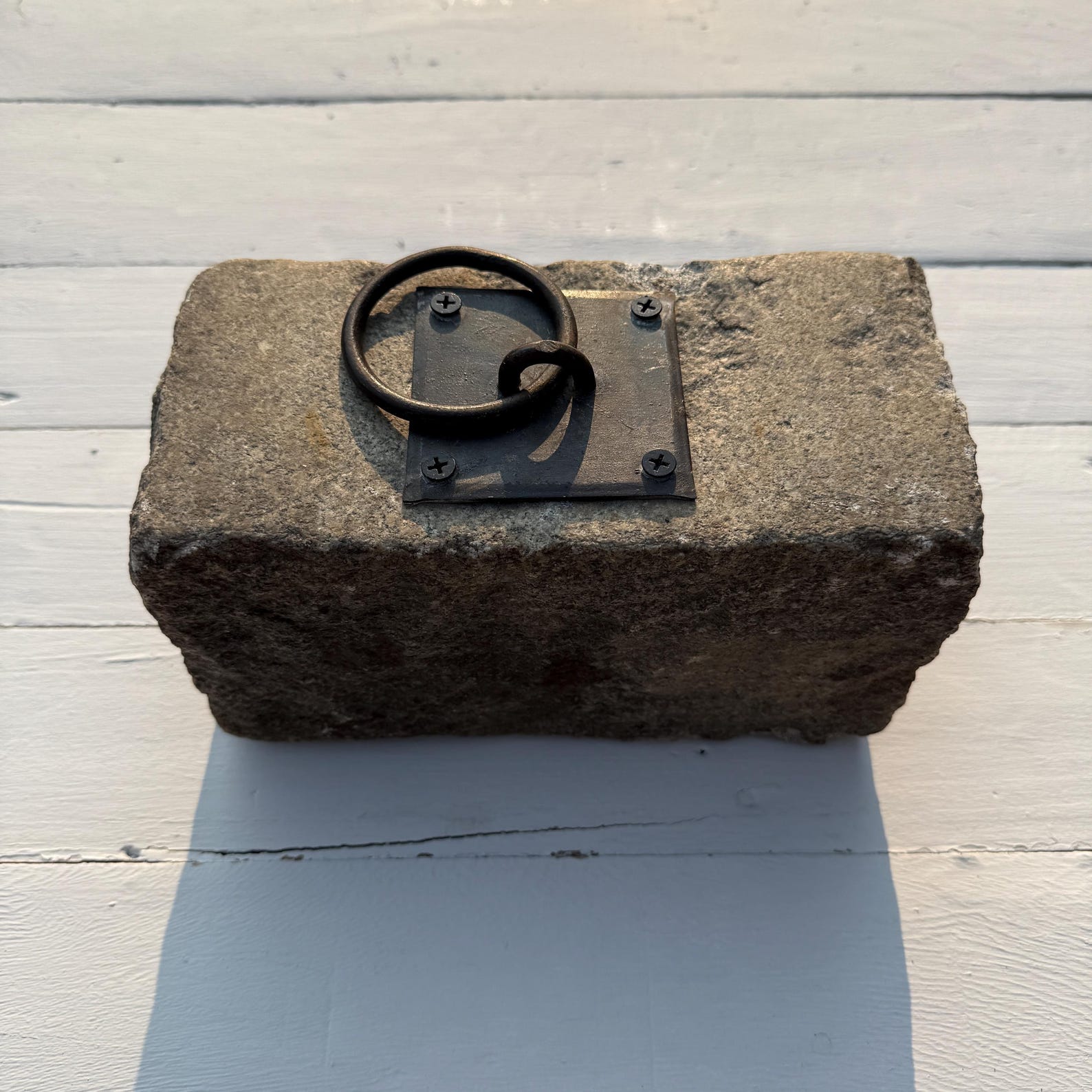 Reclaimed NYC Cobblestone Door Stopper: Medieval Cast Iron Ring - Etsy