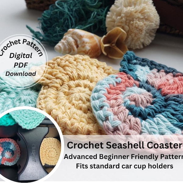 Seashell Coasters - Etsy