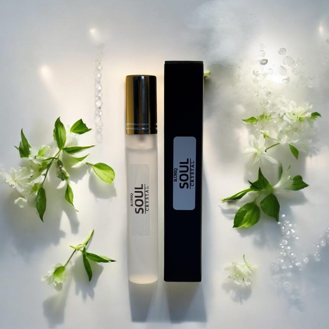 Soul Crystal Perfume- Clean Musk Ambroxan Calming Sensual Long Lasting ...