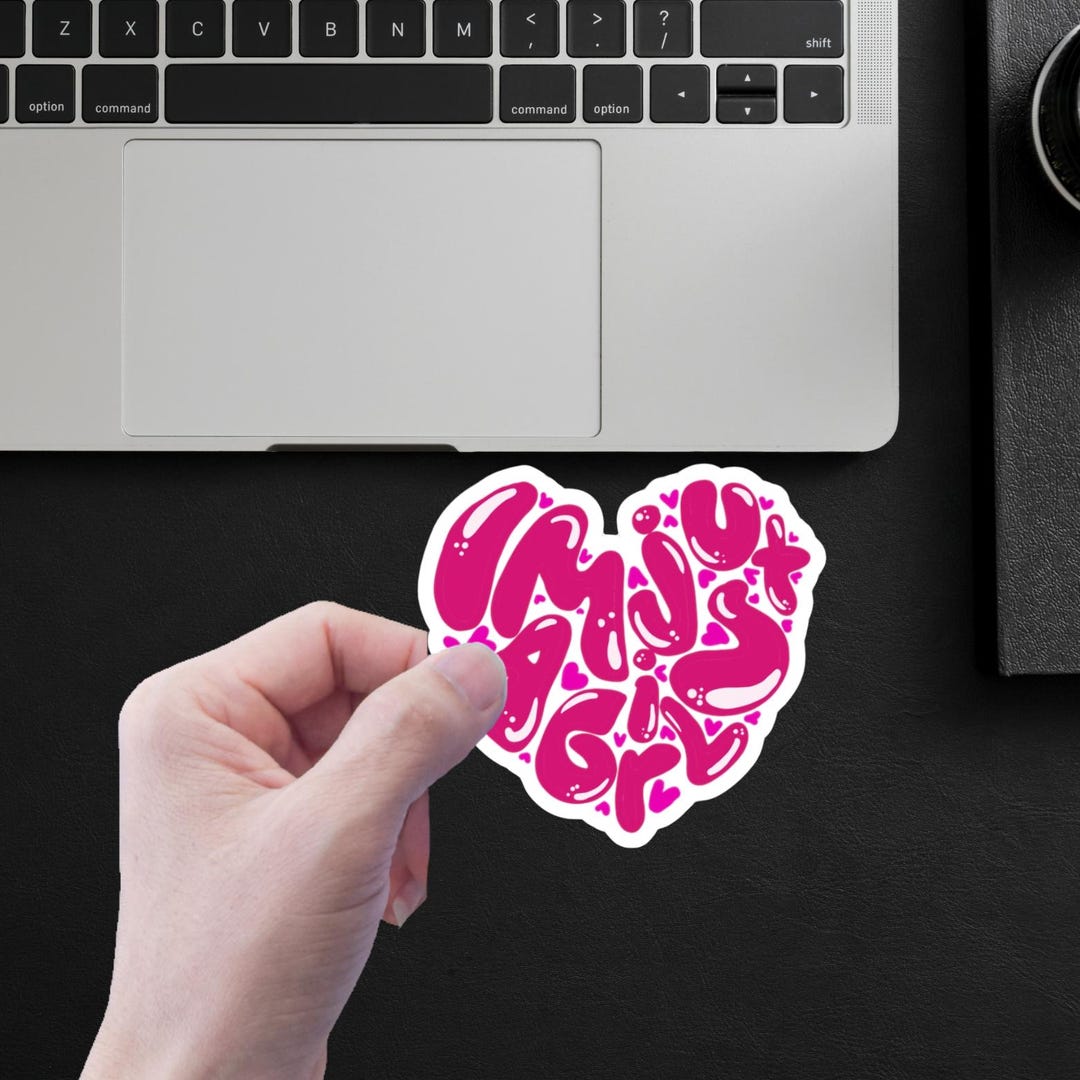 Stickers Just a Girl, Laptop Decal, Feminine Sticker, Cute Stickers ...