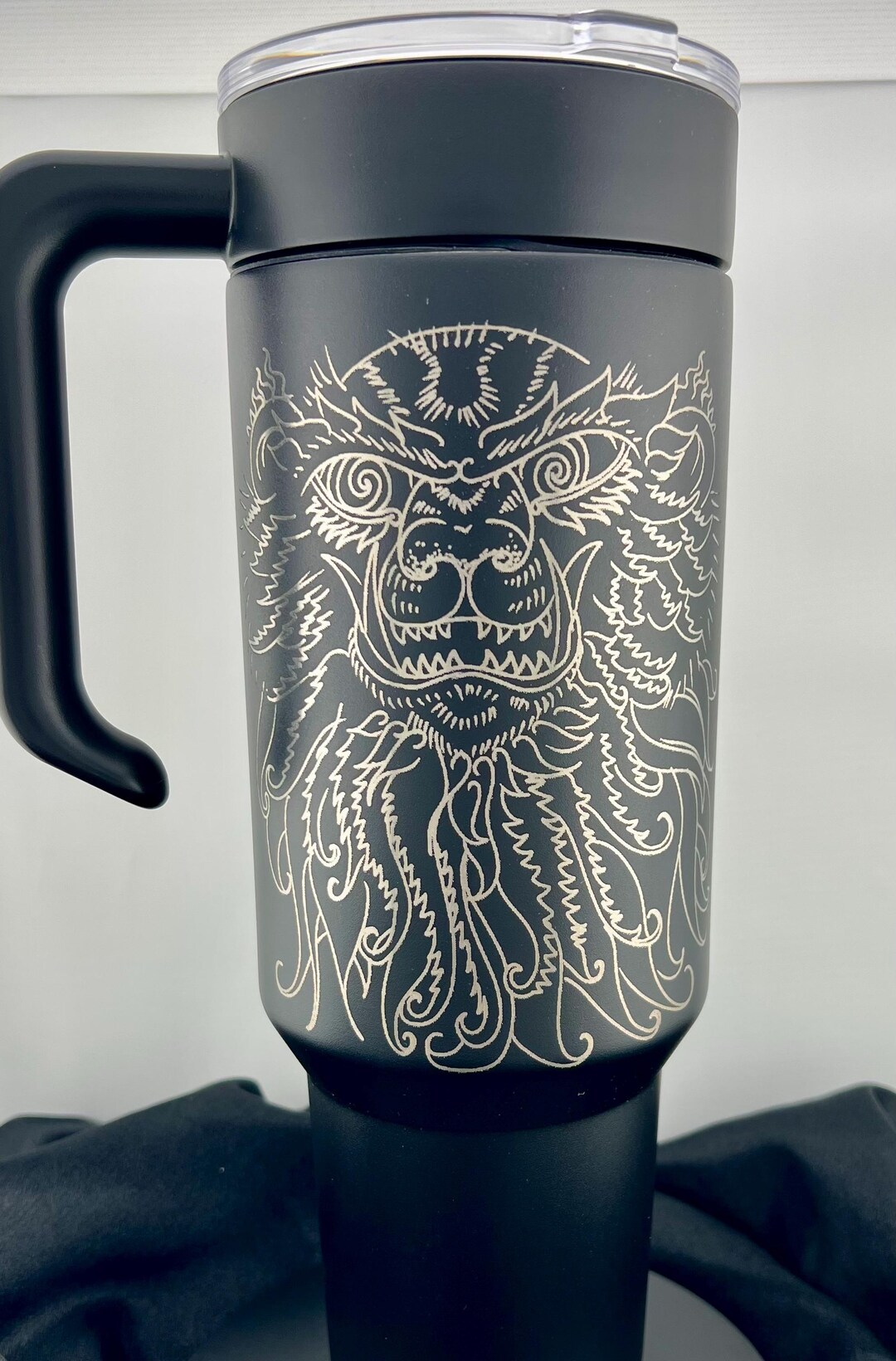 Original Tattoo Design “barong Macan” Engraved Tumbler - 40oz Tumbler ...