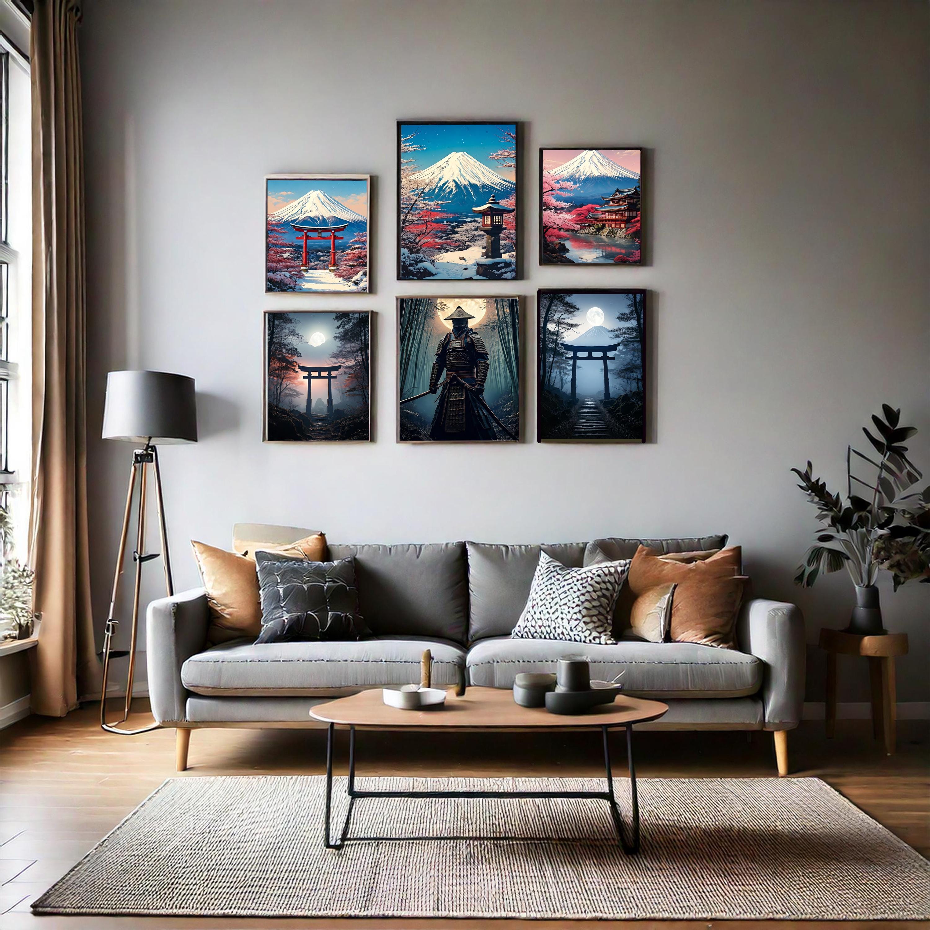 Vintage Japanese Art Print Maximalist & Minimalist Wall Art Asian ...