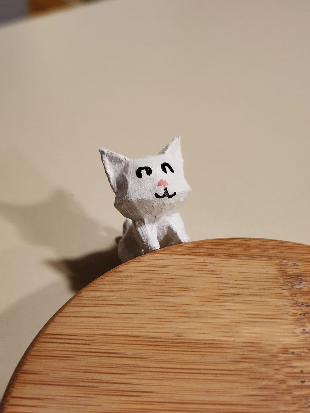 Hand Painted, Low Poly Cat Magnet - 3d Print - Etsy