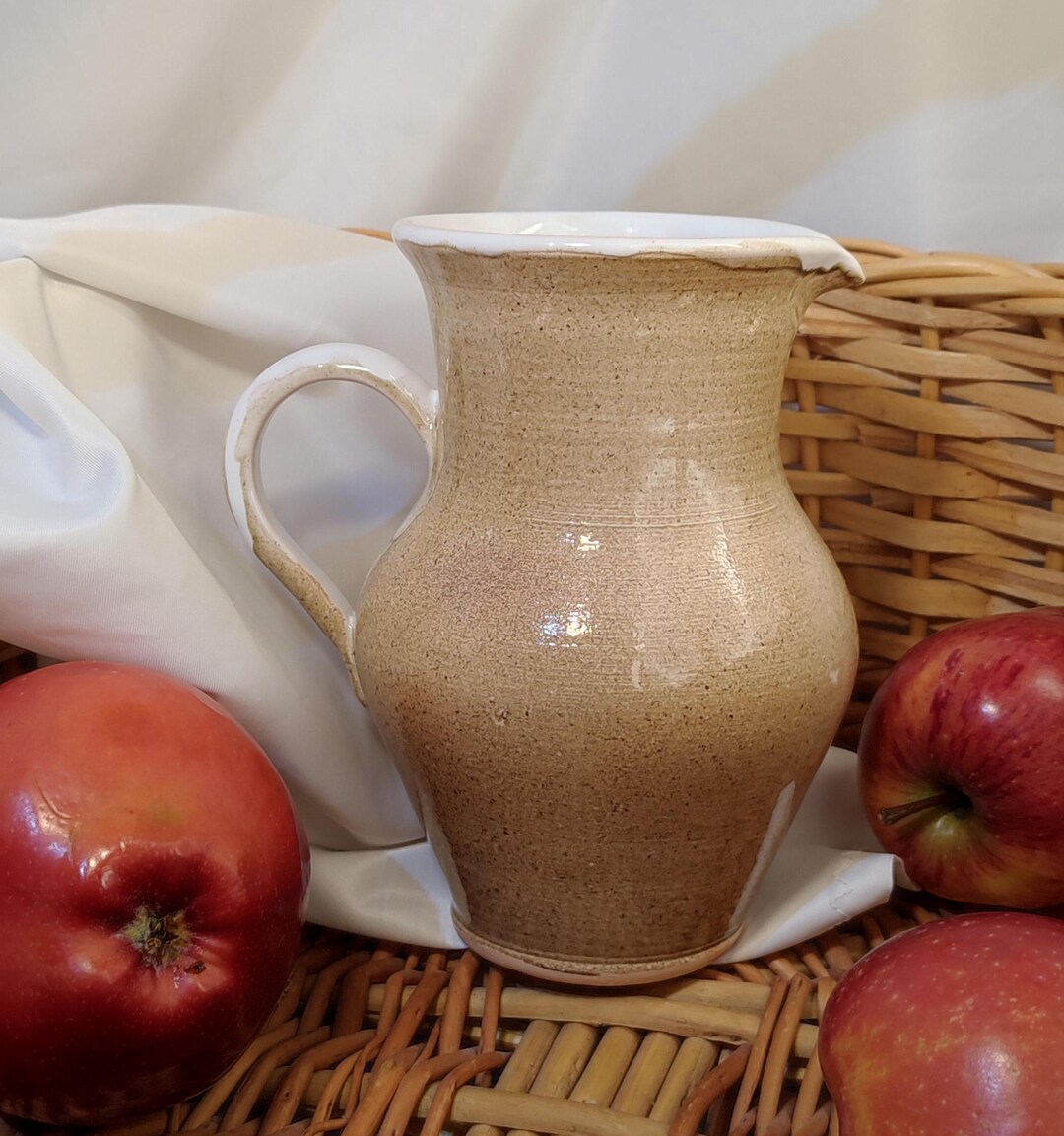 Handmade Ceramic Serving Pitcher / Craft Pitcher With Handle / Ethnic ...
