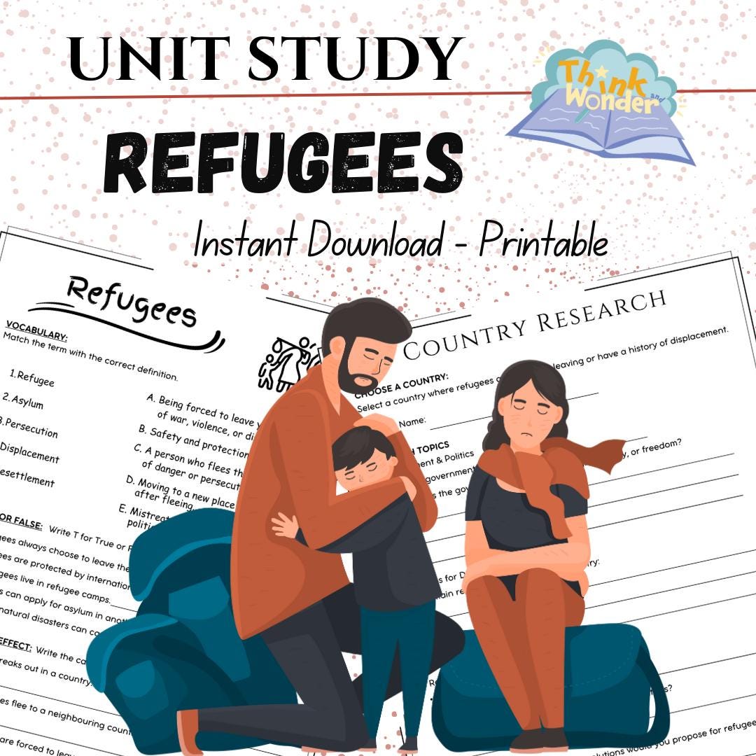 Refugees Unit Study | Social Studies Curriculum | Printable World ...