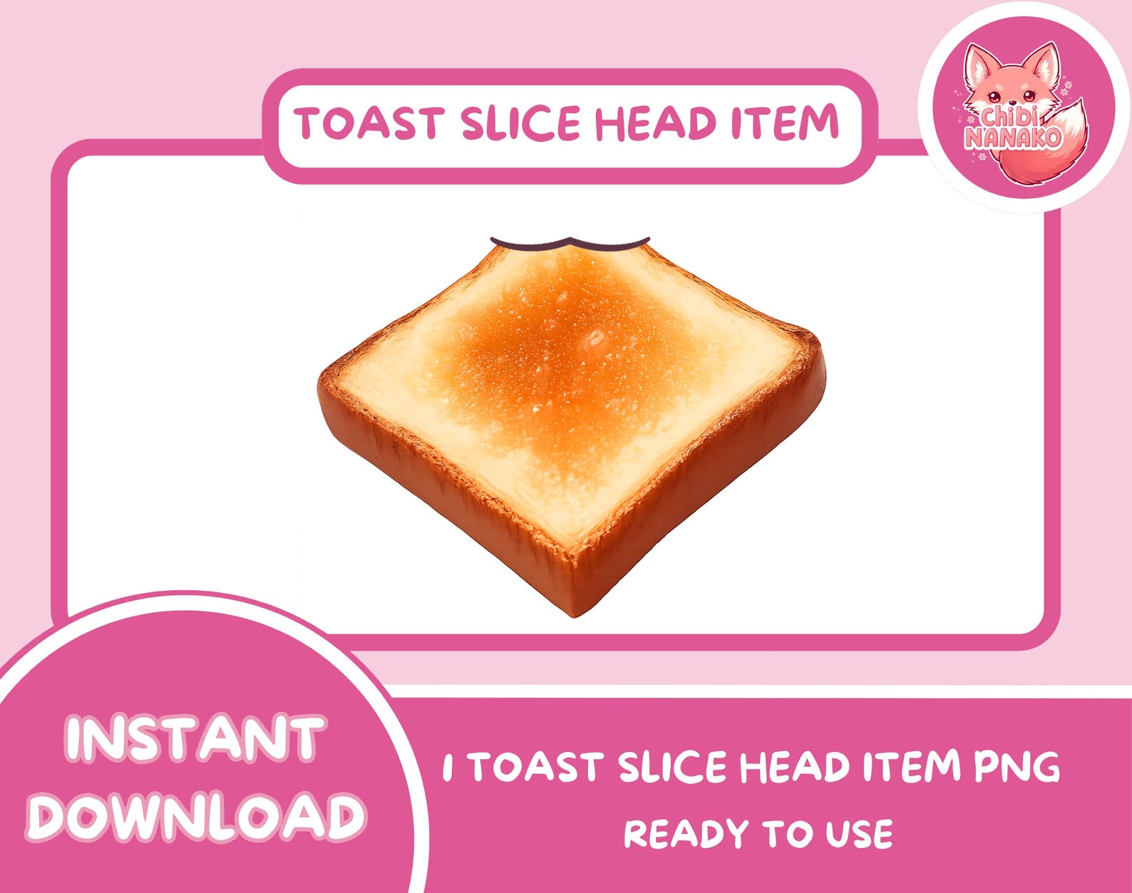 Toast in the Mouth – Vtuber & Pngtuber Mouth Prop | Cute Vtube Studio ...