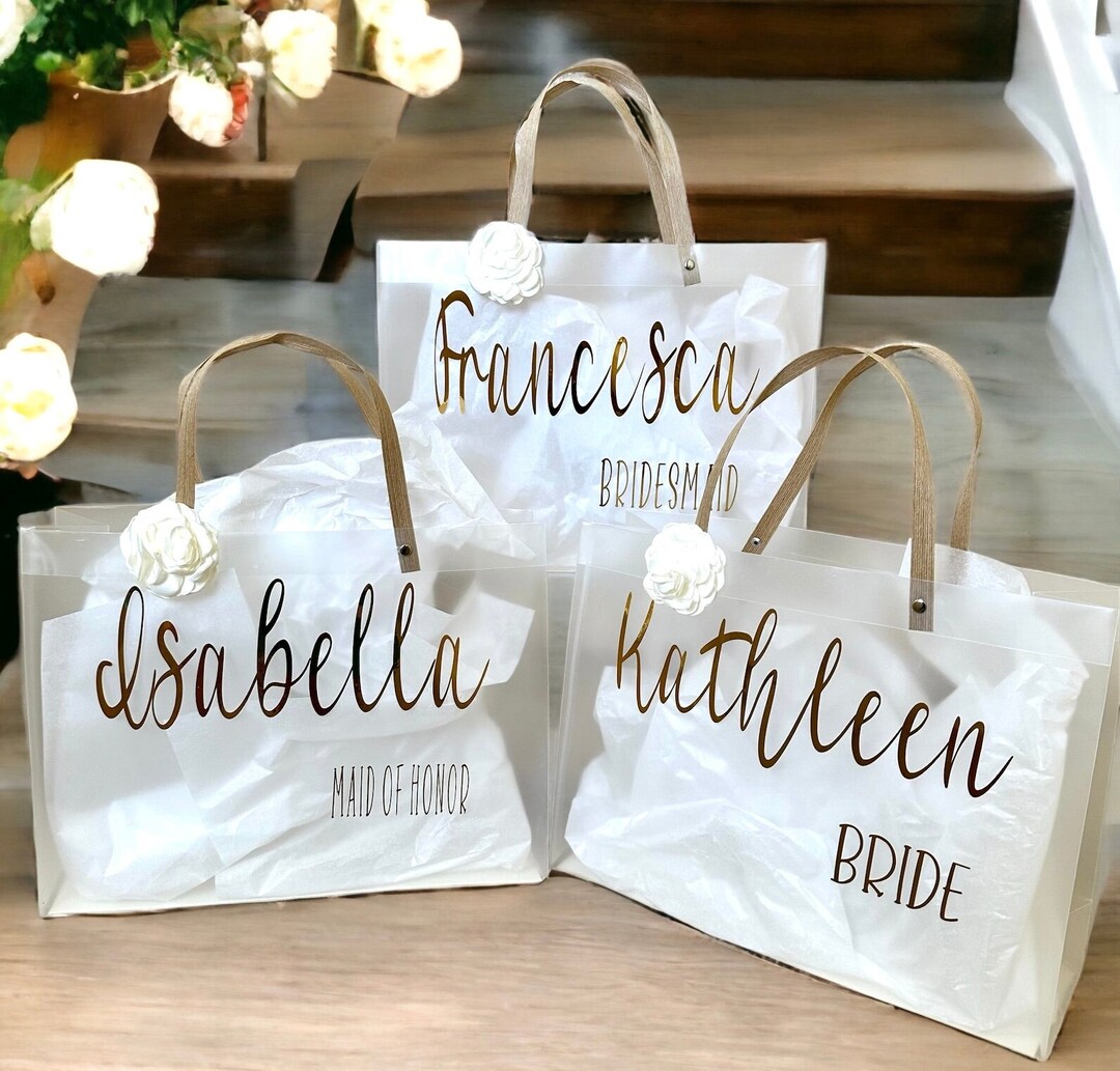 Bridal Party Proposal Gift Bag, Personalized Bridesmaid Proposal Bags ...