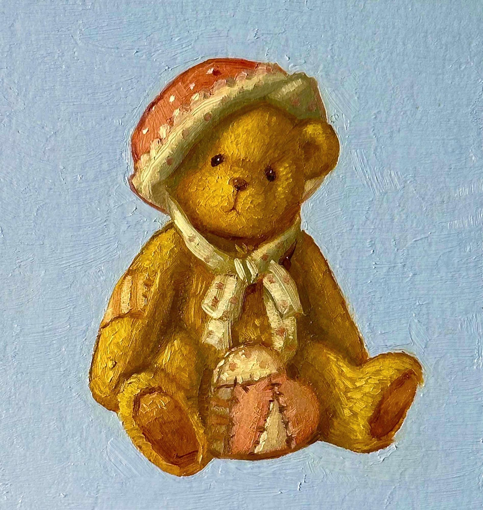 Teddy Valentine (oil Painting on Paper) - Etsy