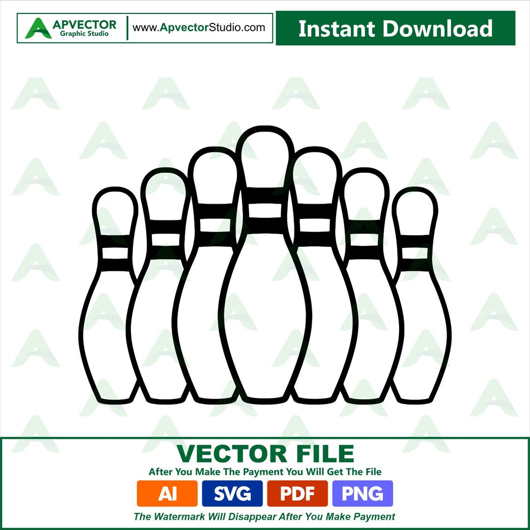 Bowling Pins SVG Files | Bowling Ball Cut Files | Bowling Pins SVG ...