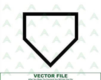 Baseball Home Plate - Etsy