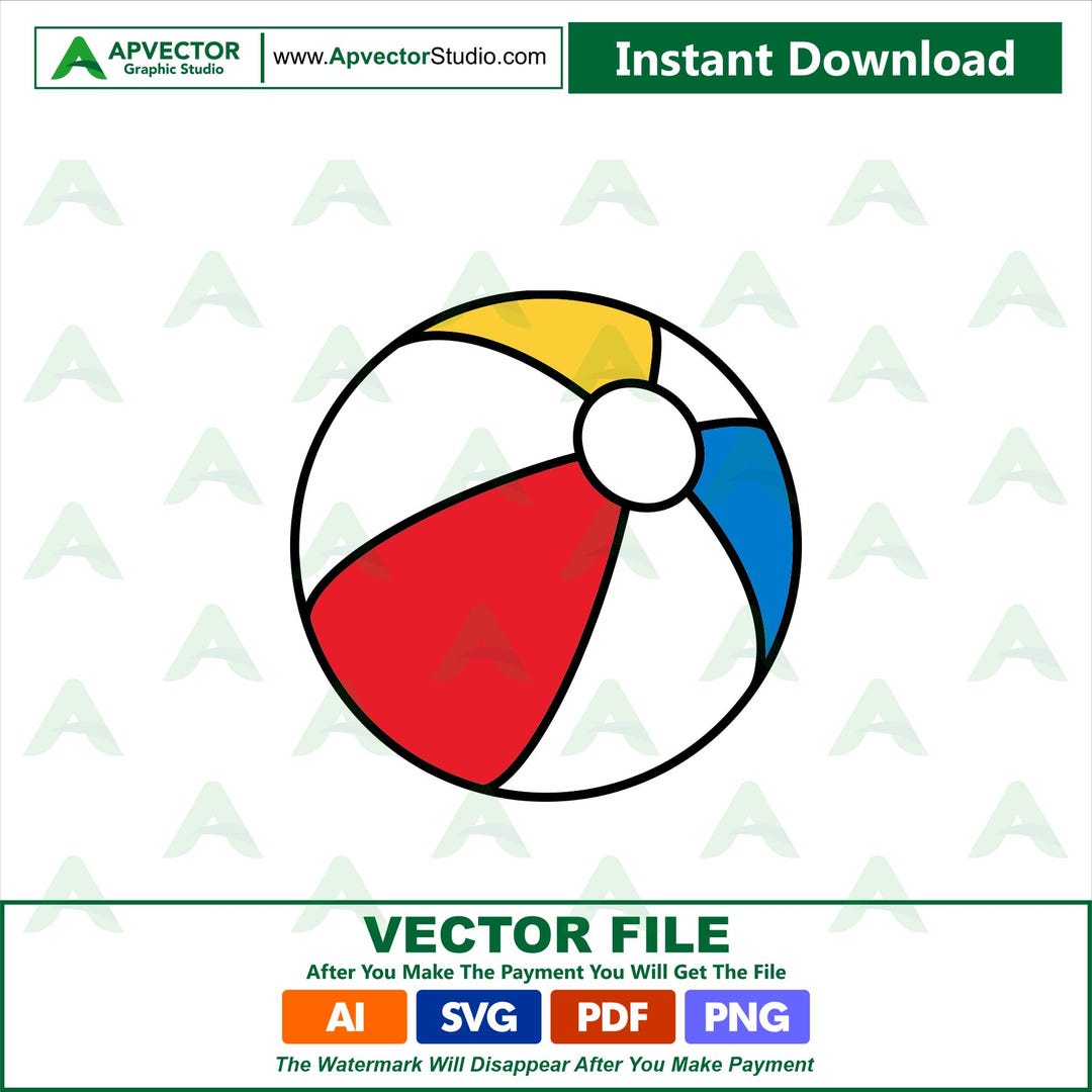 Beach Ball SVG Files | Beach Ball Cut Files | Summer Beach SVG Vector ...