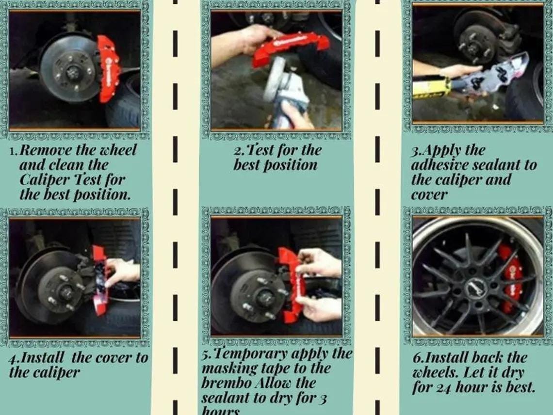 BMW M Brake Caliper Covers Set - High Quality Racing Style Upgrade Kit ...