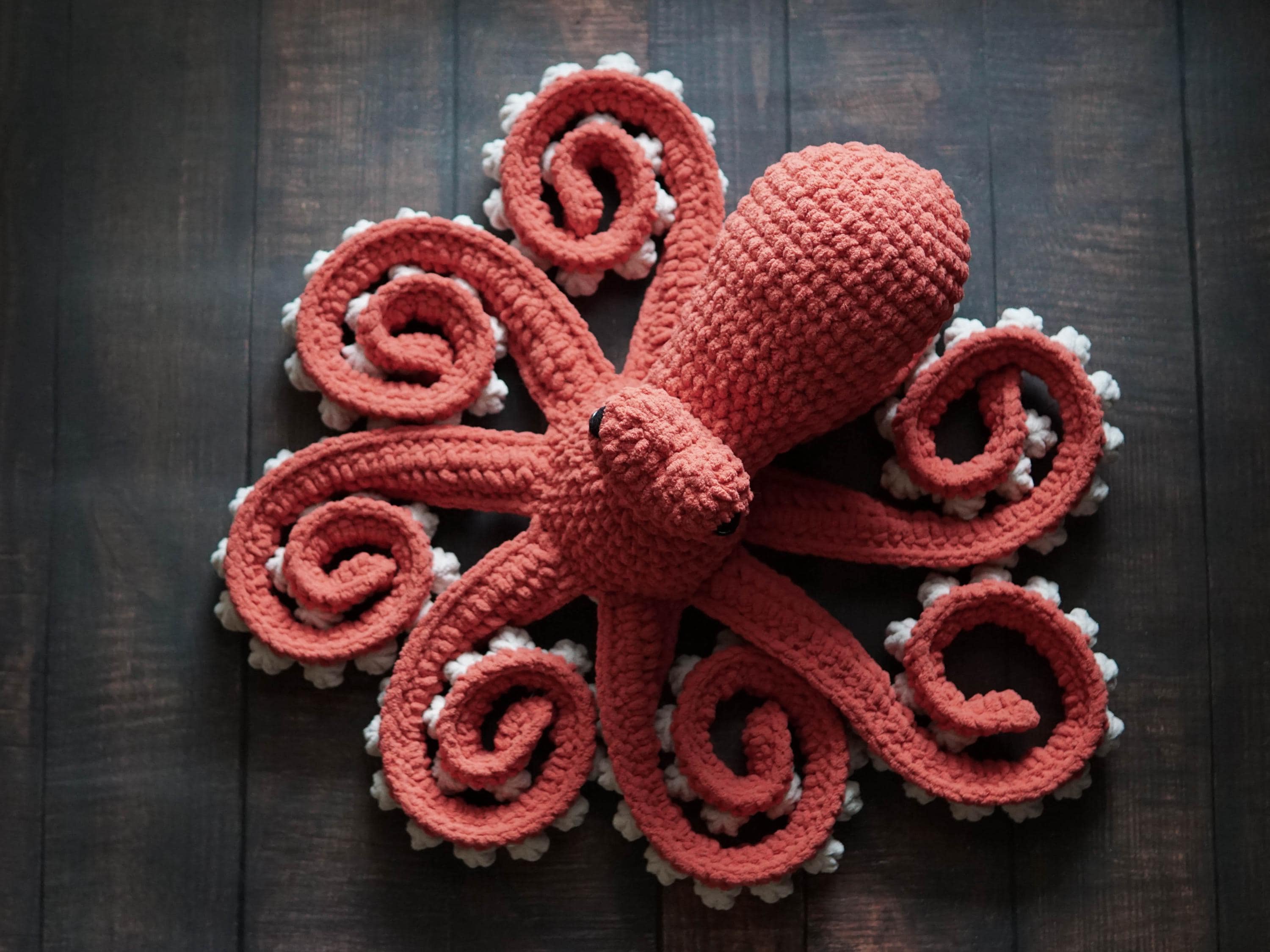 Realistic Crochet Giant Octopus Plushie Big Anchor the Octopus Large ...