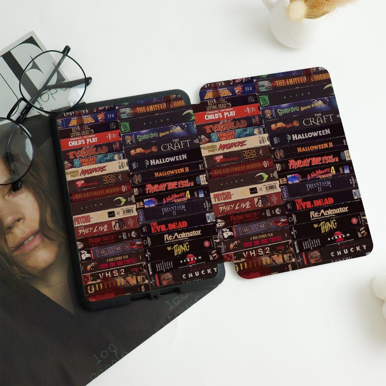 Vintage Horror VHS Tapes Kindle Case Custom for Paperwhite 12th/11th ...