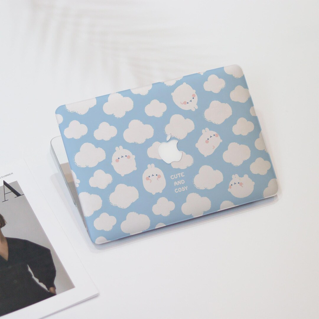 Cute Cosy Bunny Clouds MacBook Air Case | Hard Laptop Case for MacBook ...