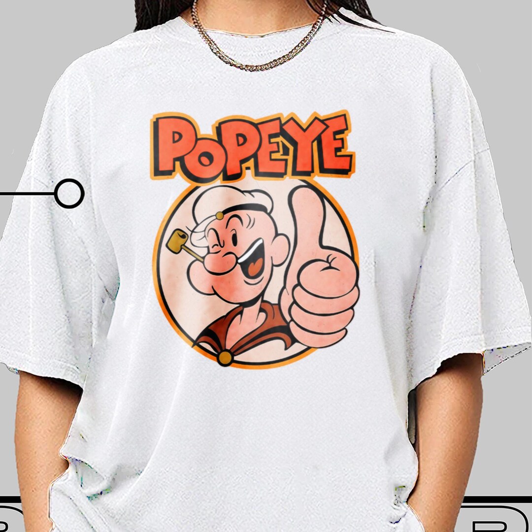 Vintage Popeye the Sailor Man Shirt, 90s Cartoon Graphic Tee, Popeye ...
